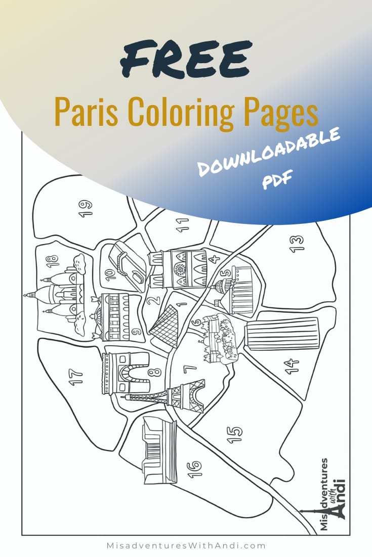 Free Paris Coloring Pages - Misadventures with Andi