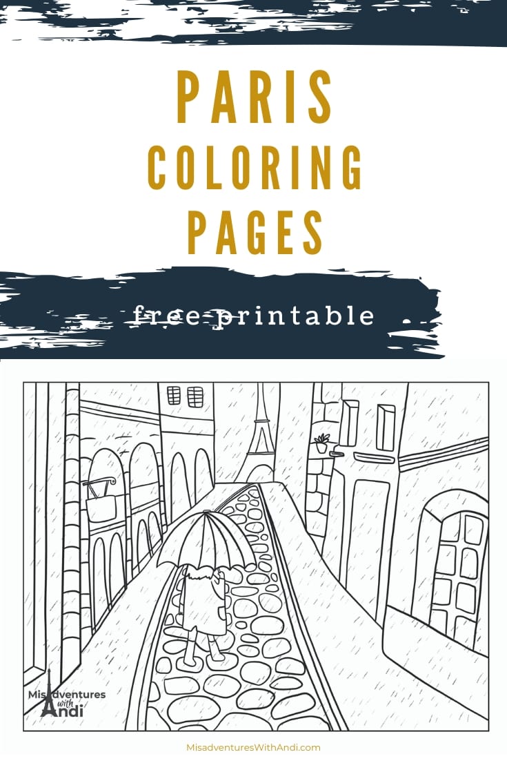 Free Paris Coloring Pages - Misadventures with Andi