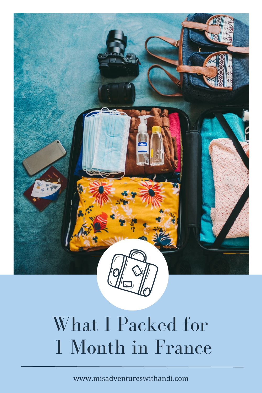 What I Packed for 1 Month in France Sept-Oct 2023 - Misadventures with Andi