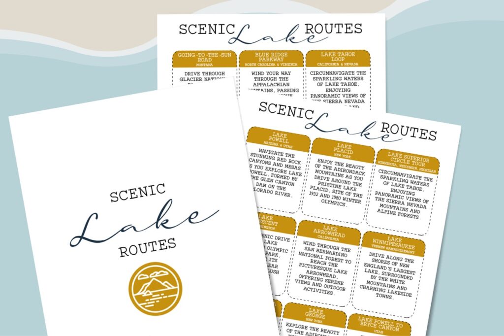 Scenic Lake Routes Bucket List - Misadventures with Andi